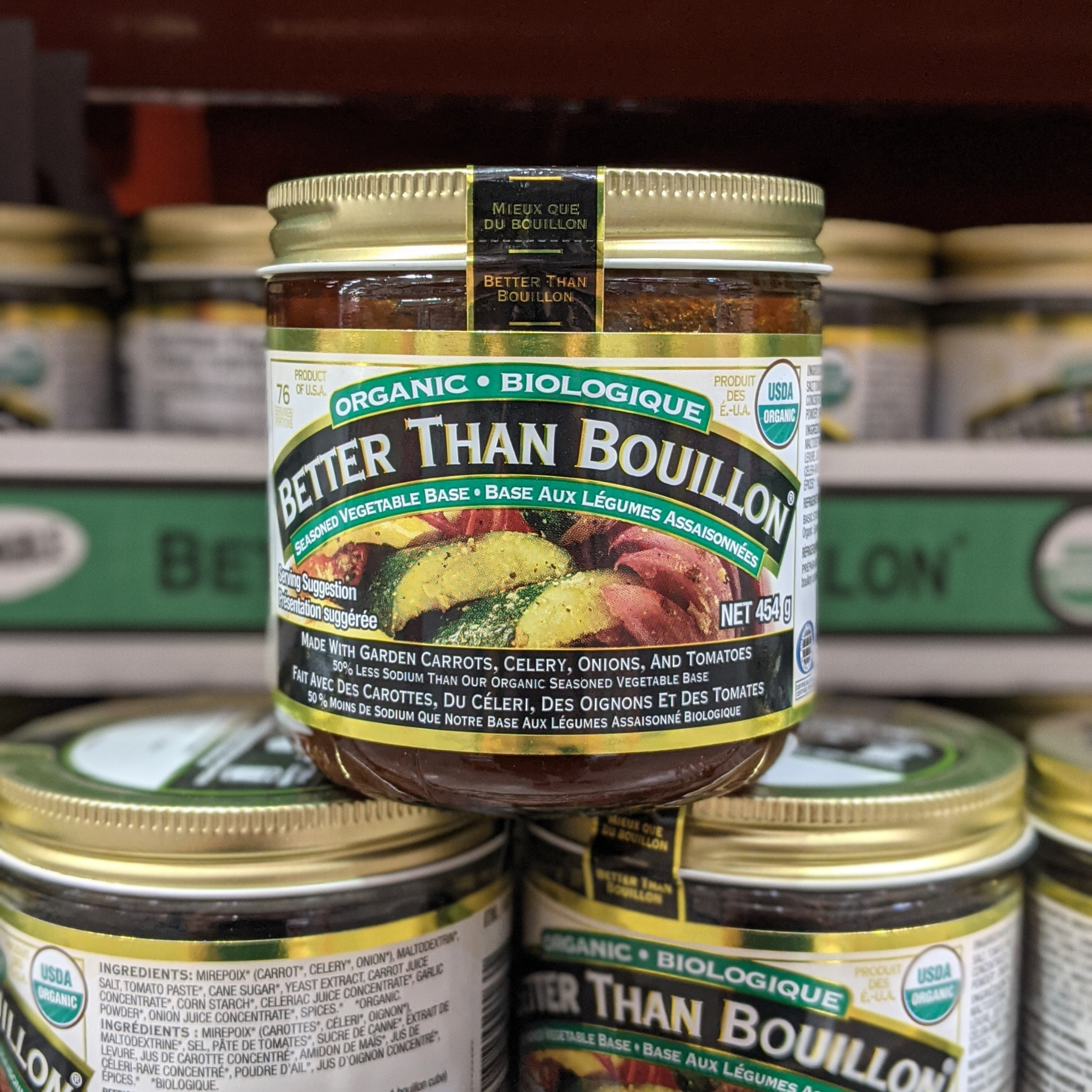 Better Than Bouillon Organic Seasoned Vegetable Base - 1 x 597 Grams ...