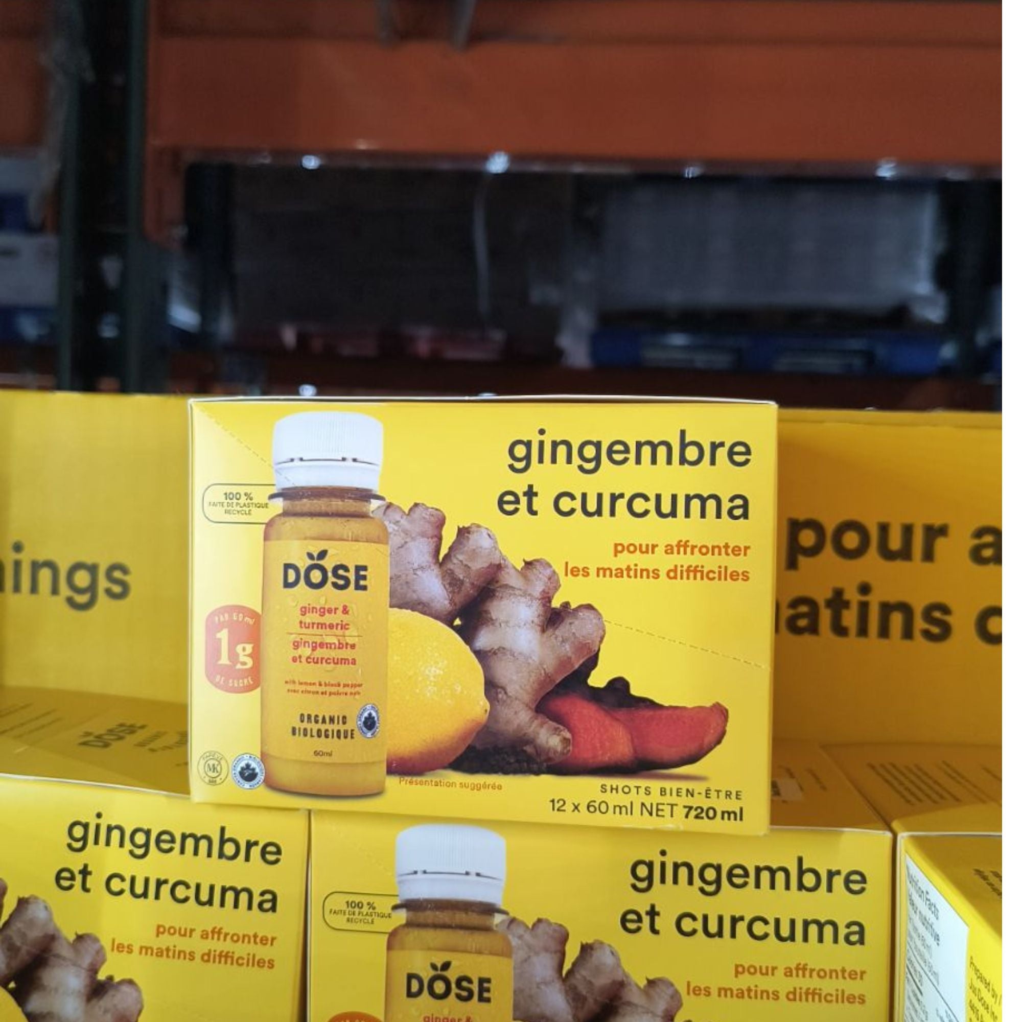 Dose Ginger and Turmeric Wellness Shots 12-Pack - 12 x 60 Grams Shipped ...