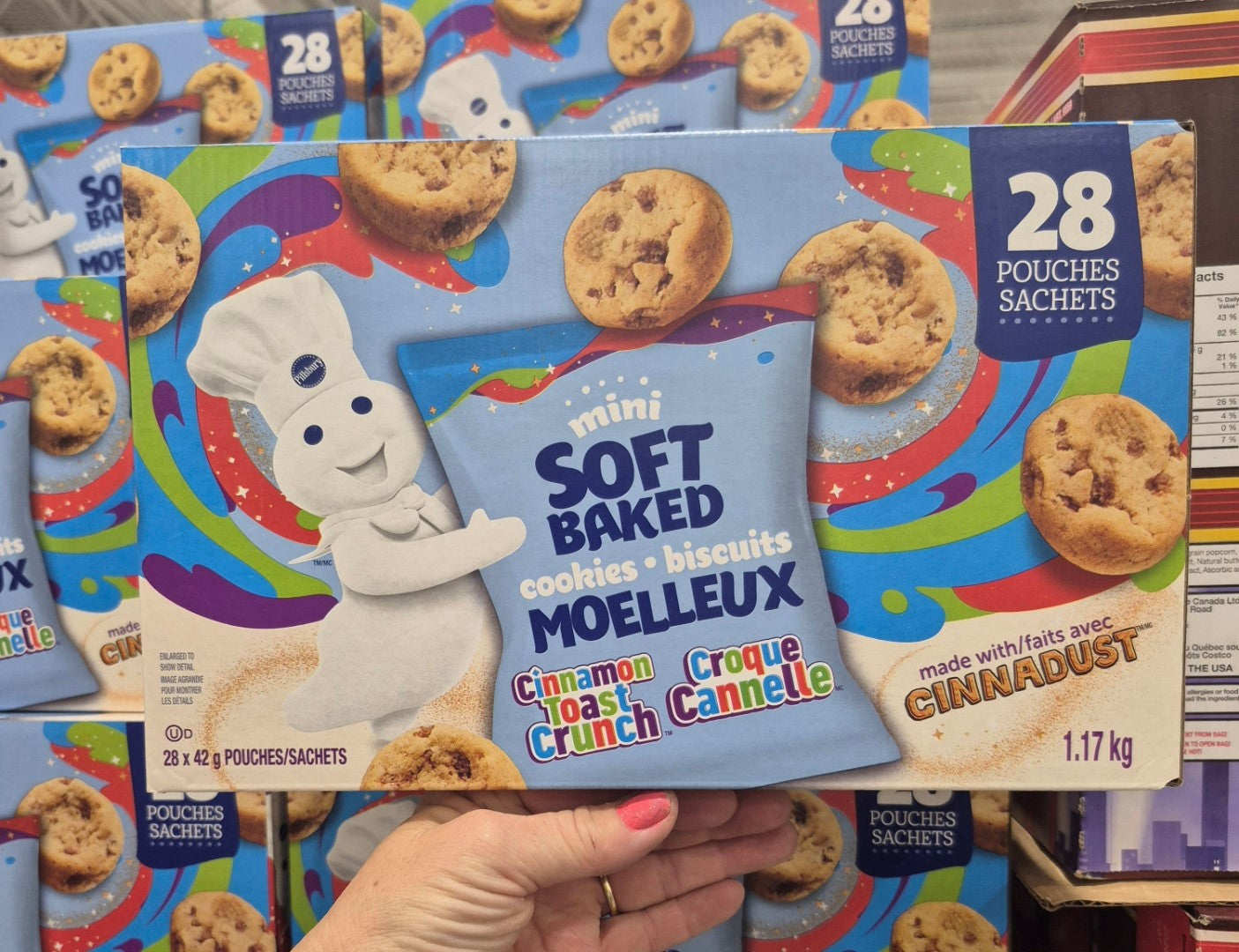 Pillsbury Cinnamon Toast Crunch Mini Soft Baked Cookies - 1 x 1176 Kilos Shipped to Nunavut ...