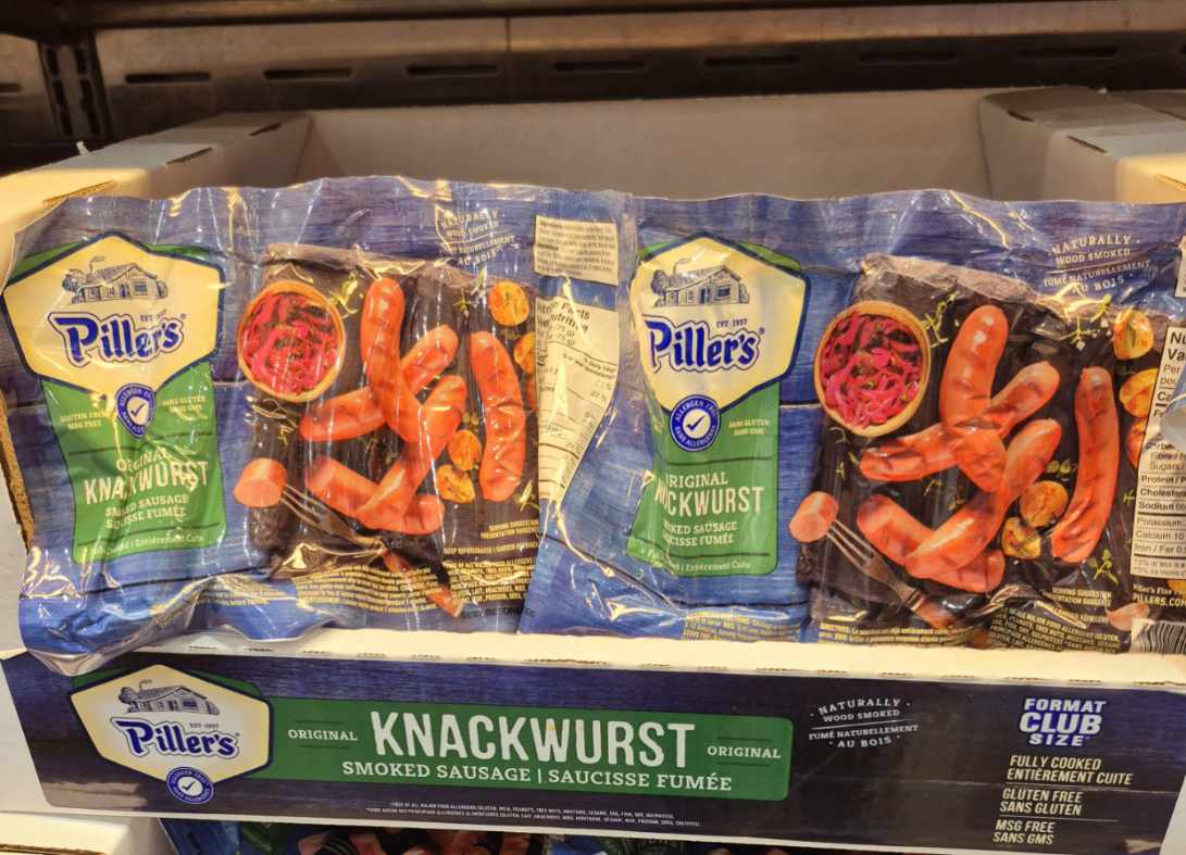 Piller's Original Knackwurst Smoked Sausage - 2 x 750 Grams Shipped to ...
