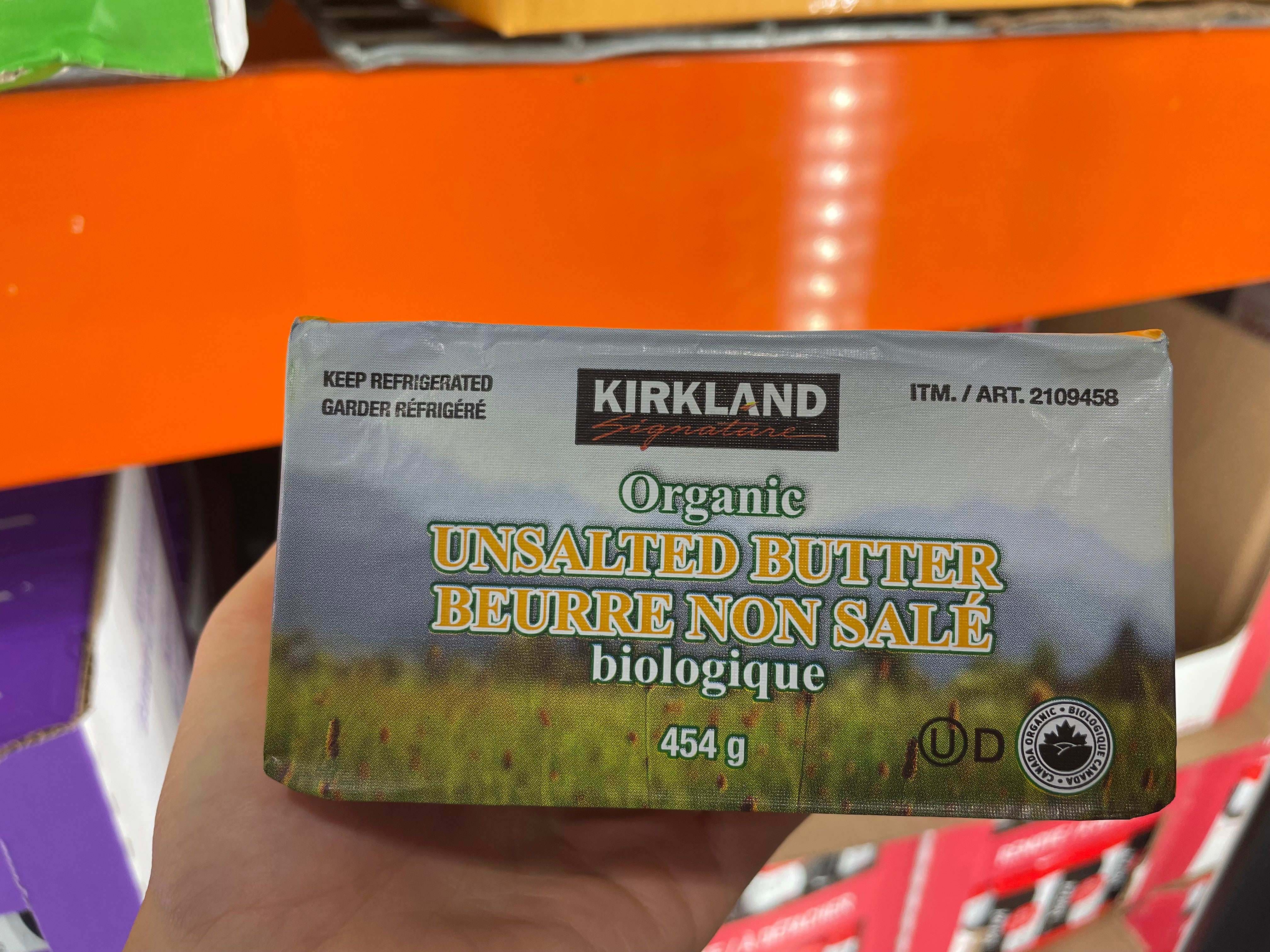 Kirkland Signature Organic Unsalted Butter - 1 x 454 Grams Shipped to Nunavut – The Northern Shopper