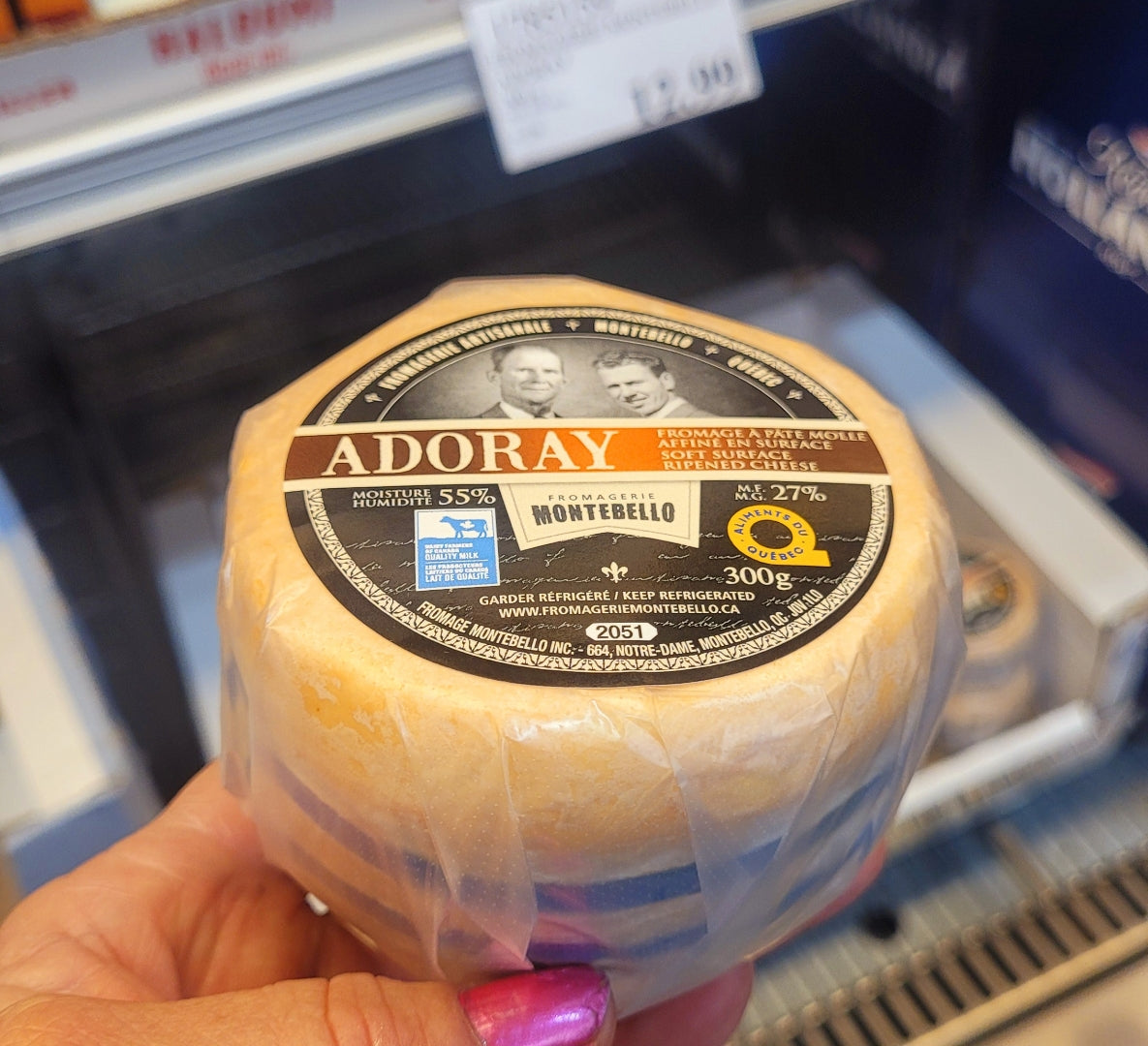 Fromagerie Montebello Adoray Cheese - 1 x 300 Grams Shipped to Nunavut – The Northern Shopper