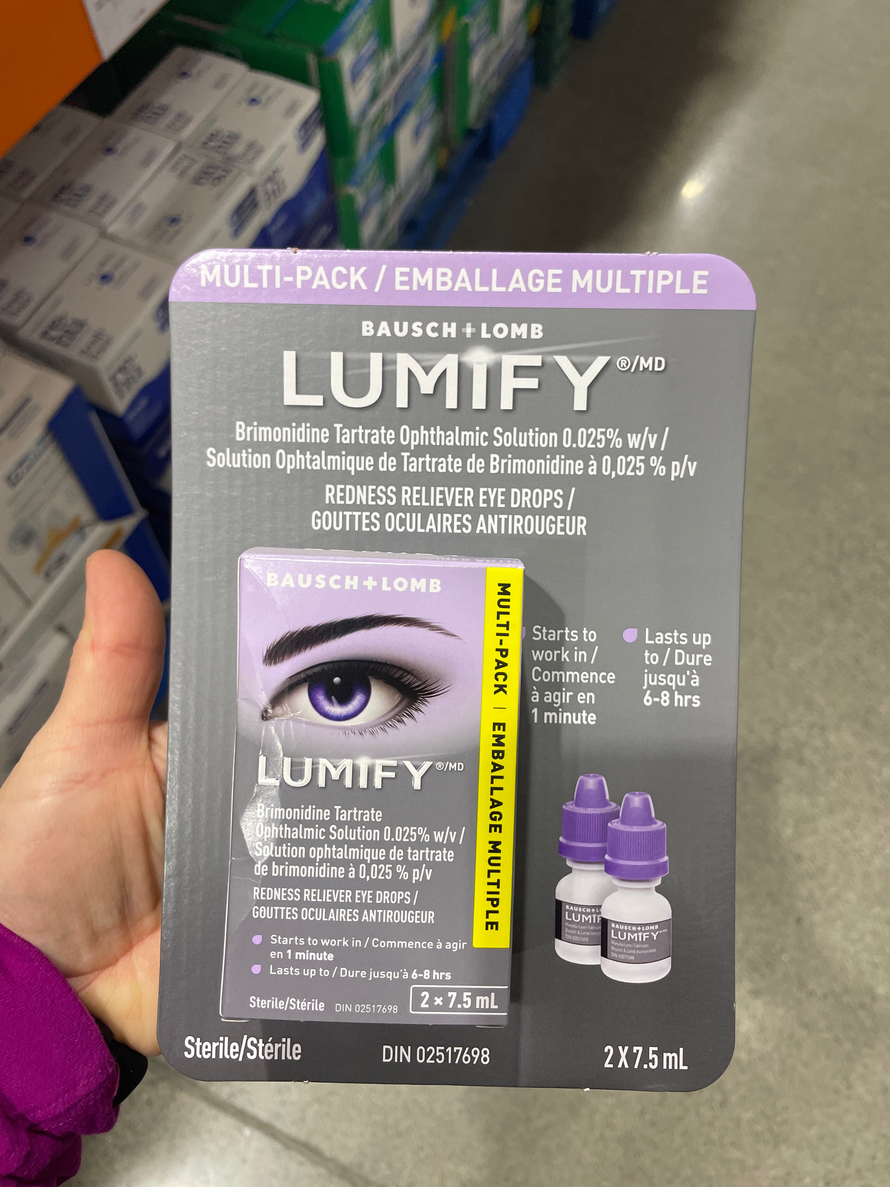 Bausch + Lomb Lumify Eye Drops - 2 x 7.5 mL Shipped to Nunavut – The ...