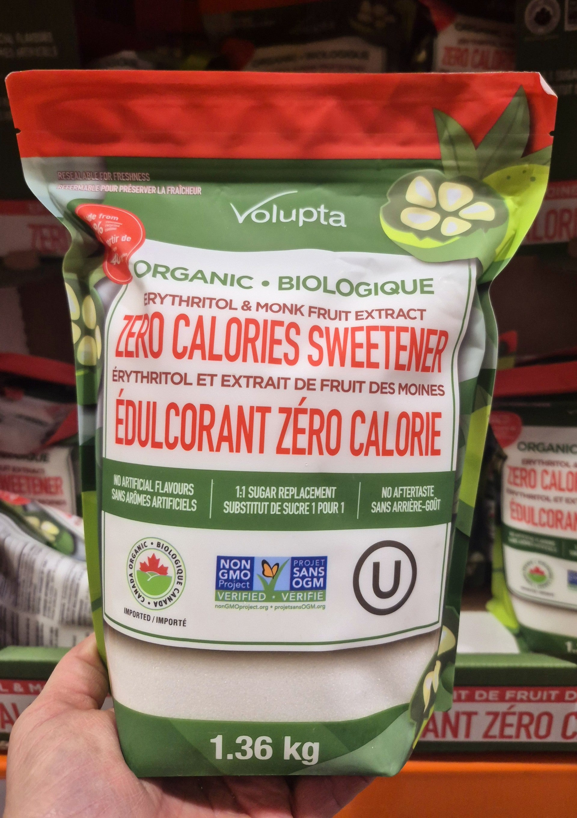 Volupta Erythritol Monk Fruit Sweetener - 1 x 1.36 Kilos Shipped to ...