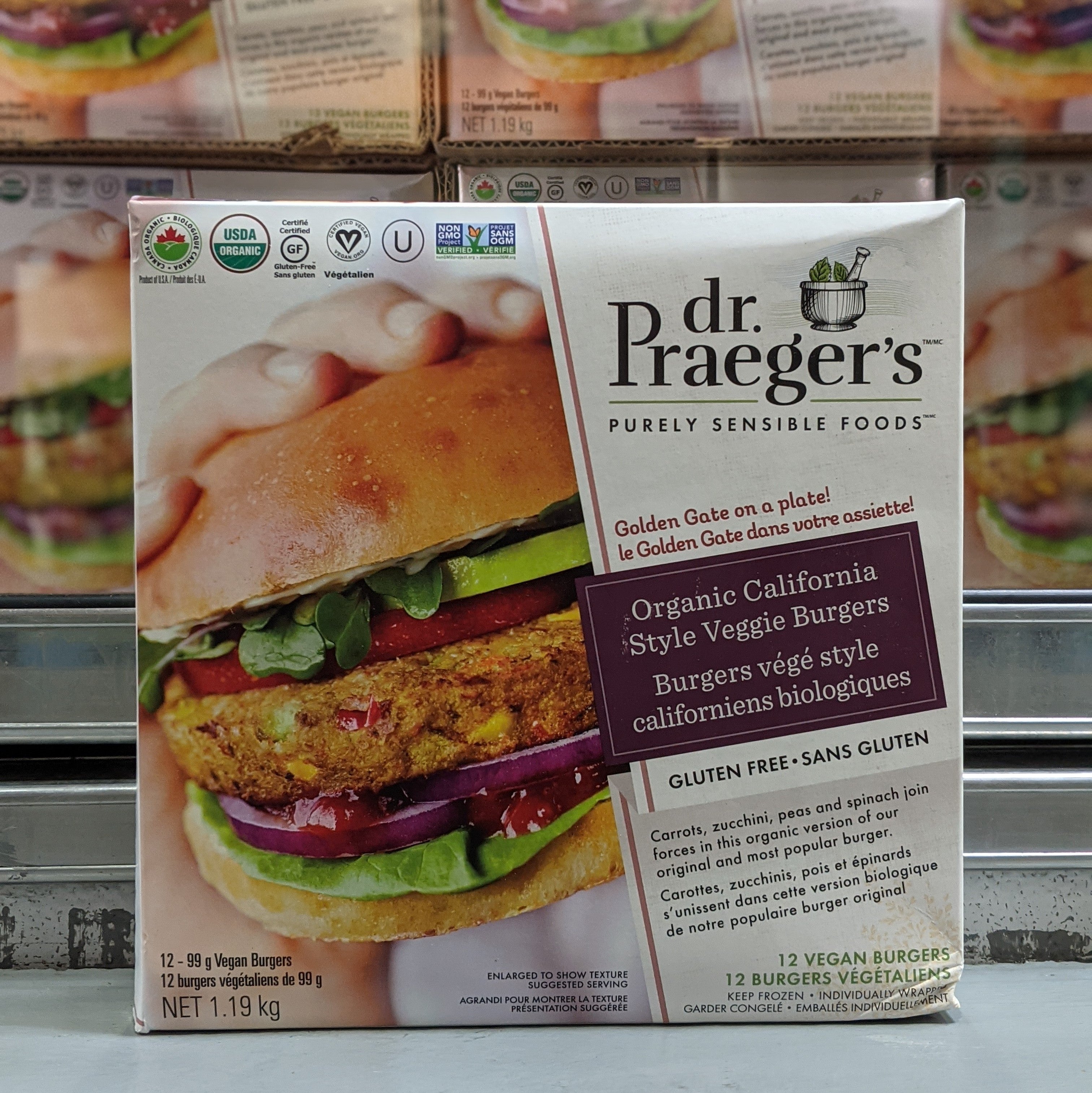 Dr Praeger's Organic California Style Veggie Burgers - 1 x 1.188 Kilos ...