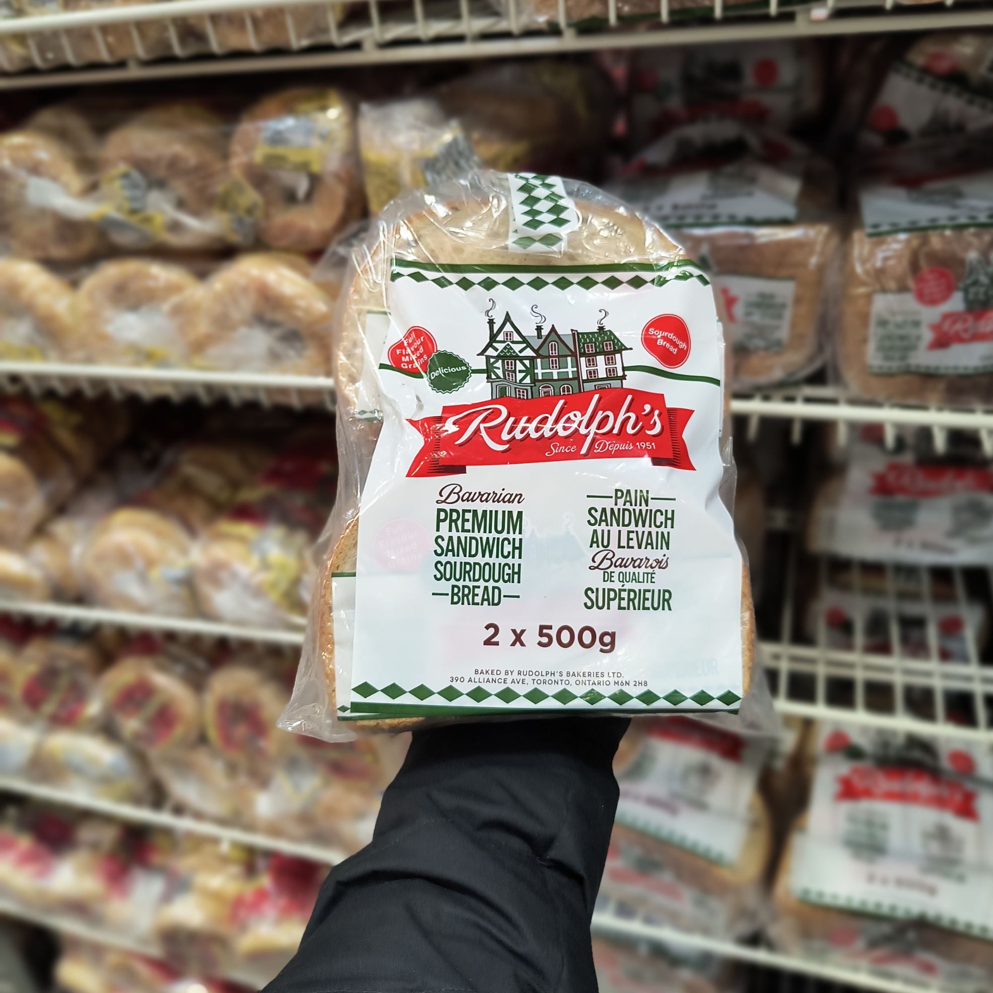 Rudolphs Bakery Bavarian Sandwich Sourdough Bread - 2 x 500 grams Shipped to Nunavut – The ...