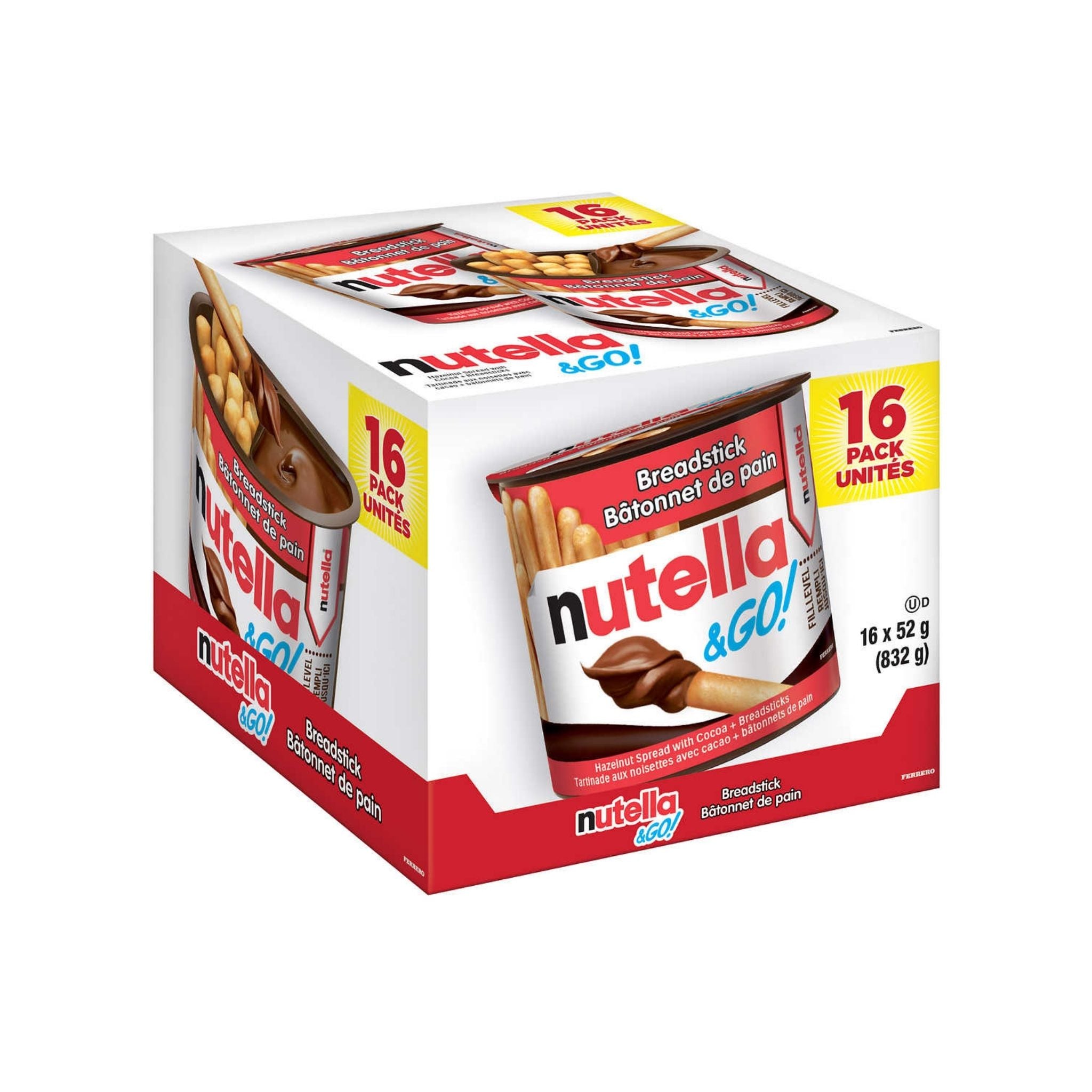 Nutella & Go Snack Packs - 16 x 52 Grams Shipped to Nunavut – The ...