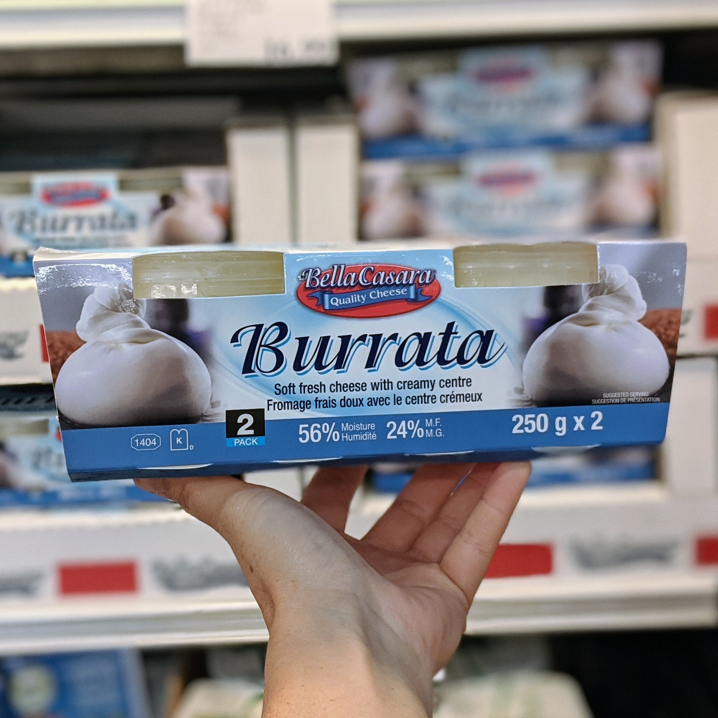 Bella Casara Burrata Soft Fresh - 2 x 250 Grams Shipped to Nunavut – The Northern Shopper