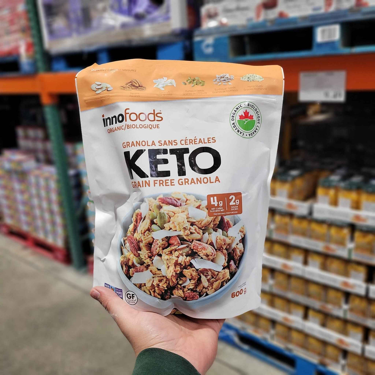 Innofoods Keto Grain Free Granola 1 X 600 Grams Shipped To Nunavut Innofoods Keto Grain Free Granola 1 X 600 Grams Shipped To Nunavut