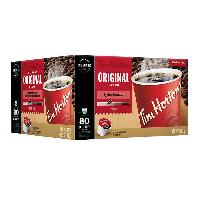 Tim Hortons Original Blend Light-Medium Roast K-Cups - 1 x 898.8 Grams ...
