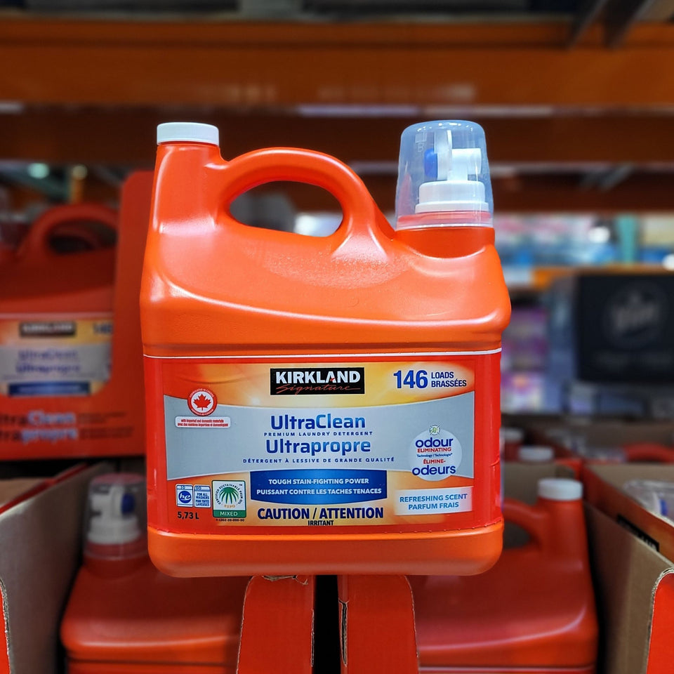 Kirkland Signature Ultra Clean Premium Laundry Detergent 146 Wash Loads 1 x 5.73 Kilos Shipped to Nunavut The Northern Shopper