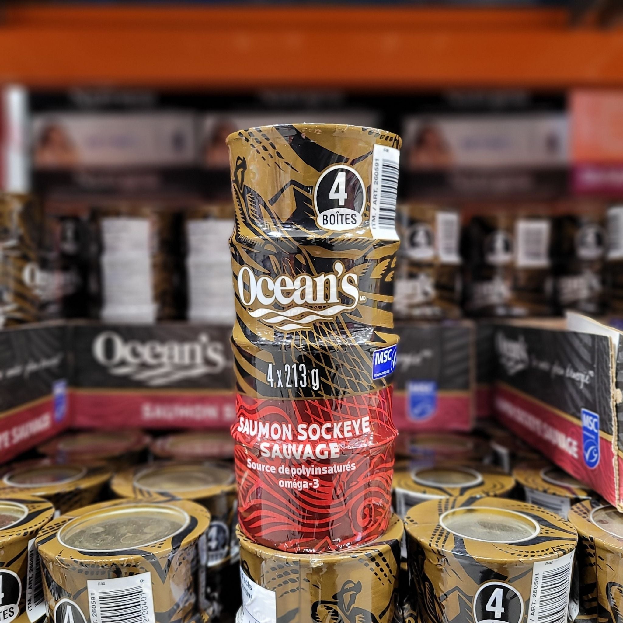 Oceans Canned Wild Sockeye Salmon - 4 x 213 Grams Shipped to Nunavut ...