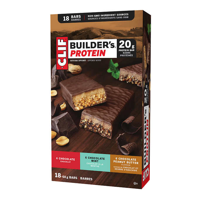 Clif Builder's Protein Bar Variety 18-Pack - 18 x 68 Grams Shipped to ...