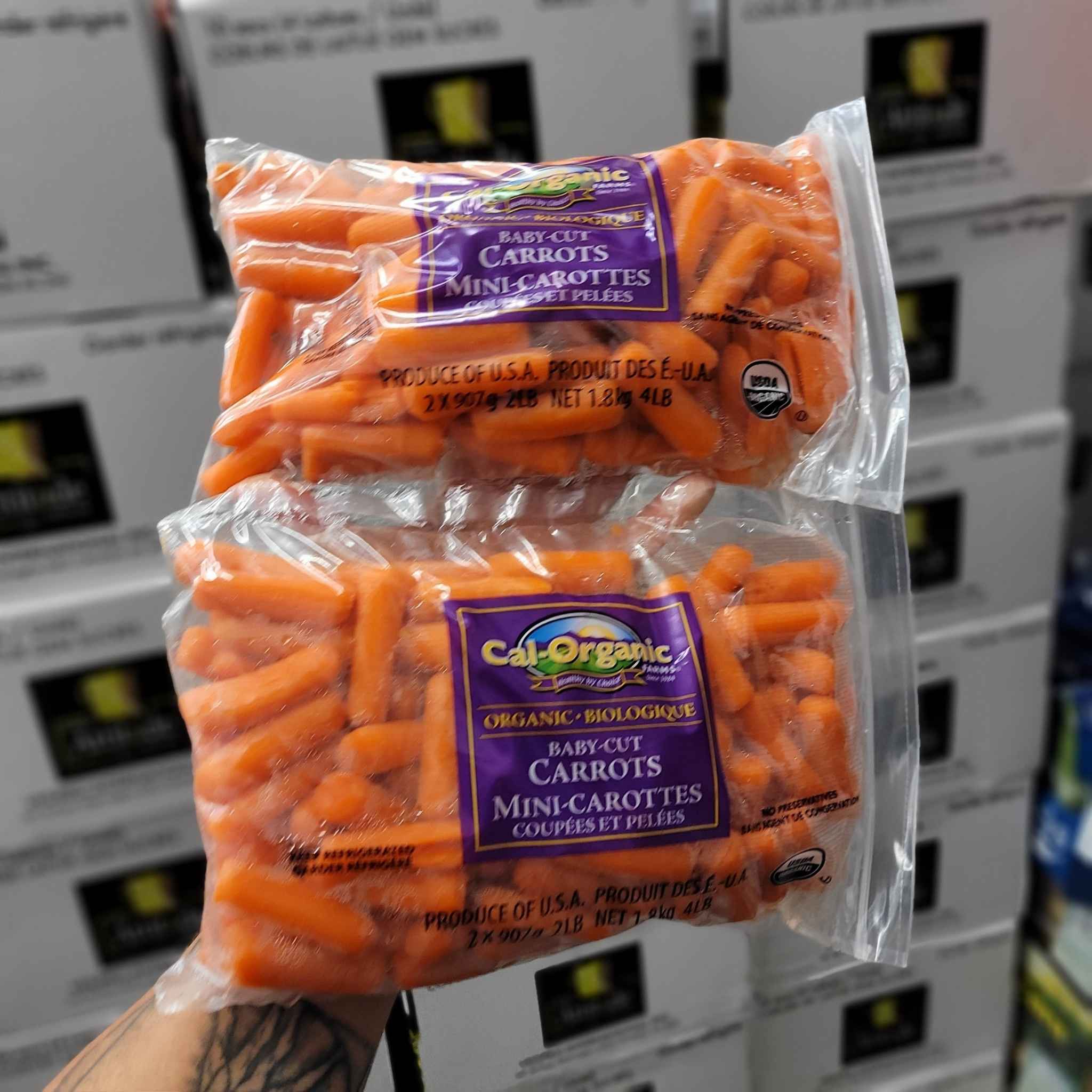 Organic Baby Peeled Carrots - 1 x 1.8 Kilos Shipped to Nunavut – The ...