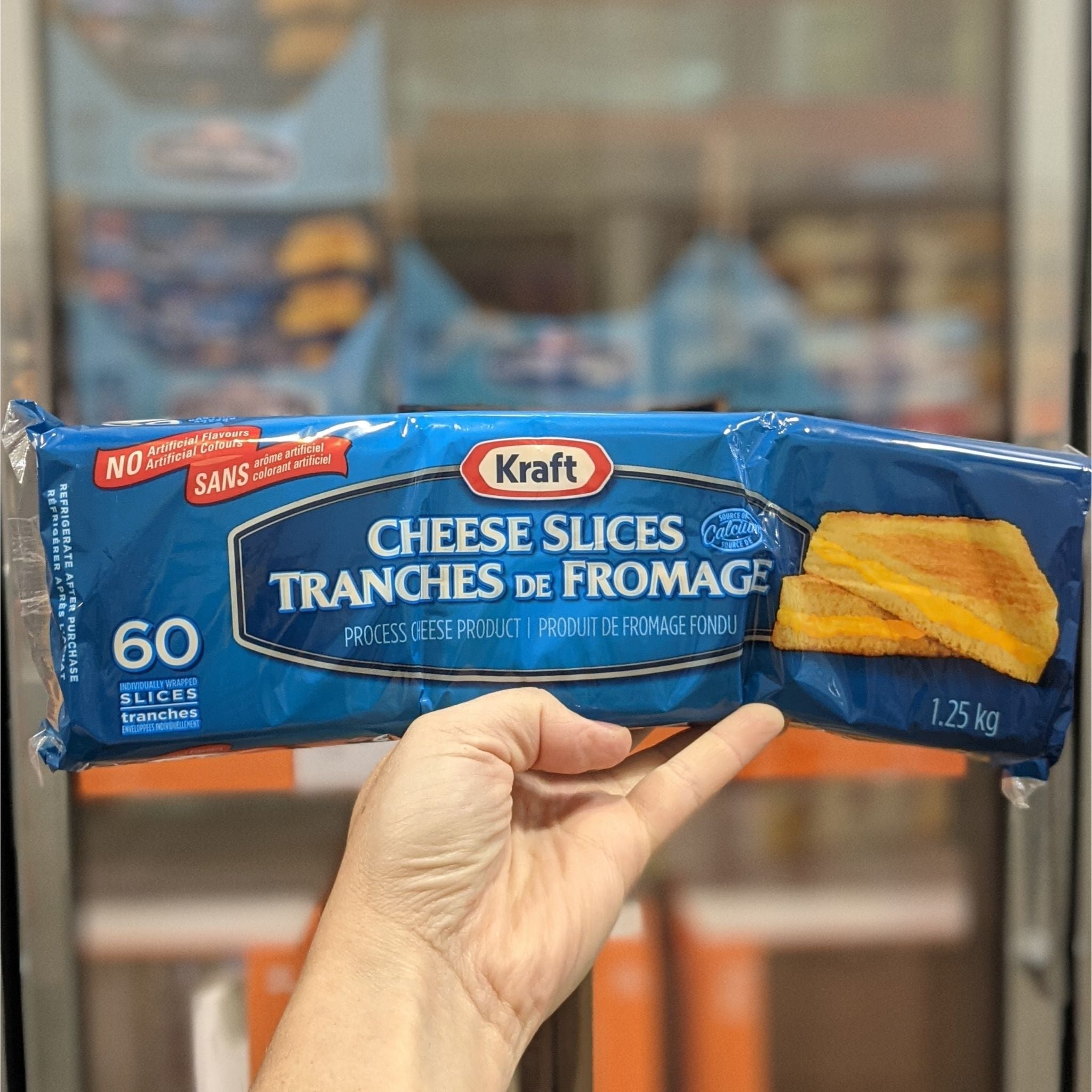 Kraft Cheese Slices 60-Pack - 1 x 1.25 Kilos Shipped to Nunavut – The Northern Shopper