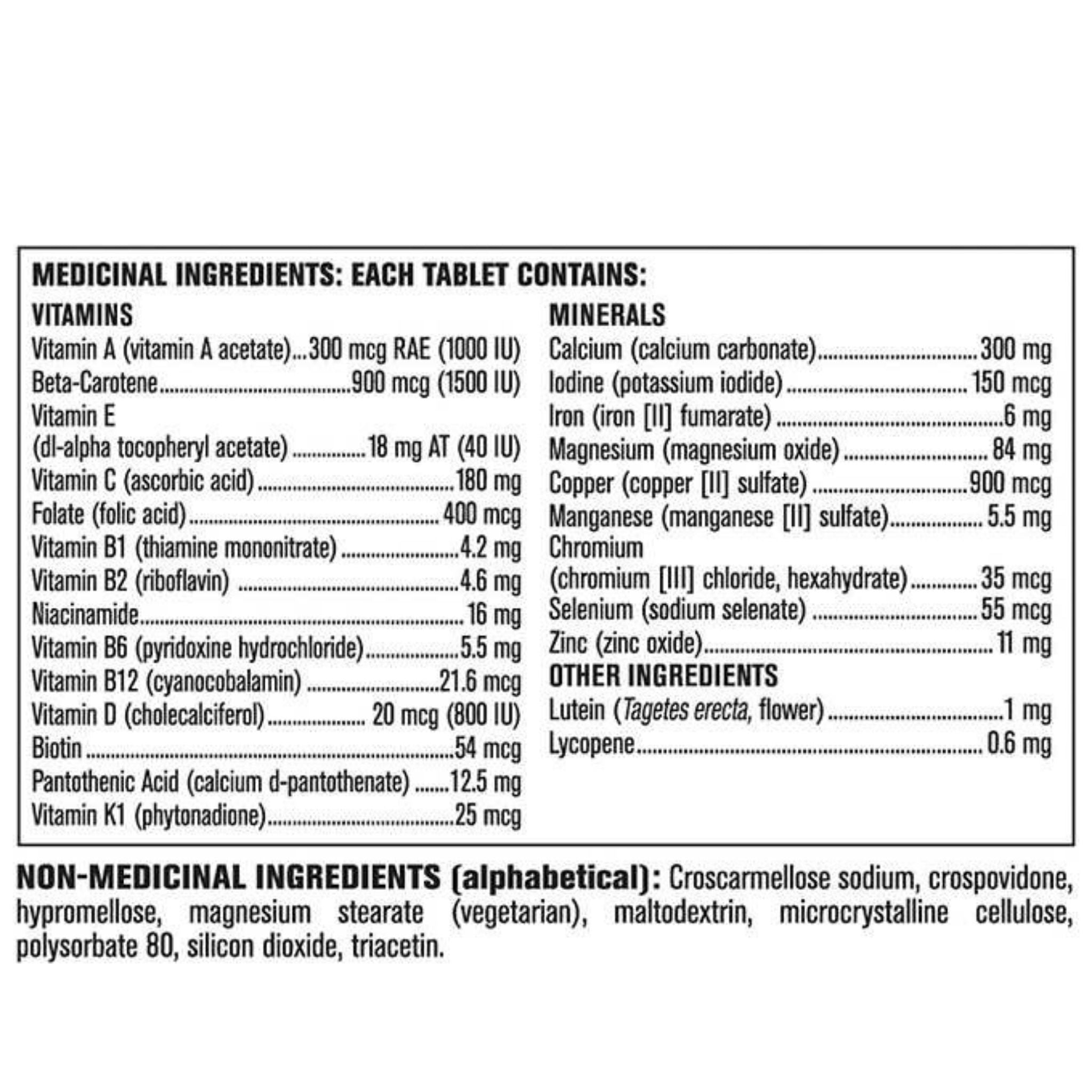 Kirkland Signature Men MultivitaminTablets 365-Pack - 1 x 860 Grams ...